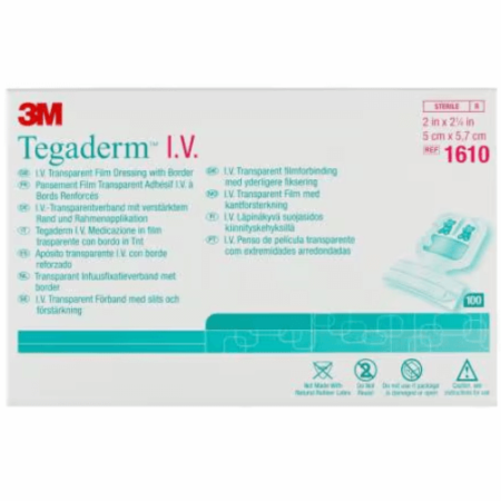 3M Tegaderm I.V. Transparent Film Dressing 1610, Paediatric Peripheral ...