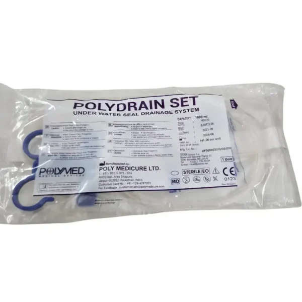 Polymed Polydrain Set (Under Water Seal Drainage System) - Surgical Dekho