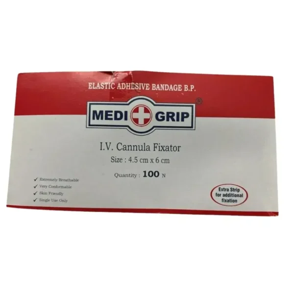 Medigrip IV Cannula Fixator 4.5cm x 6cm - Pack of 100 - Surgical Dekho